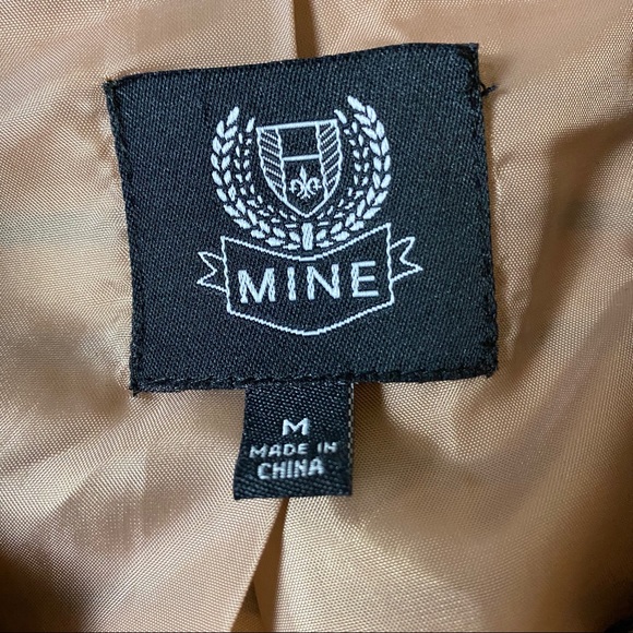 mine | Jackets & Coats | Mine Tan Black Striped Jacket Size Medium ...